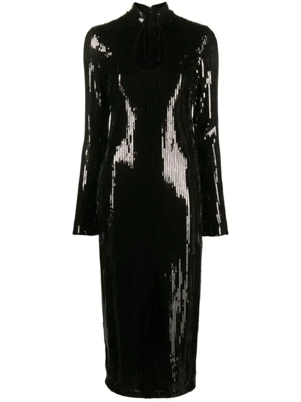 DE LA VALI Lazarus Sequined Midi Dress