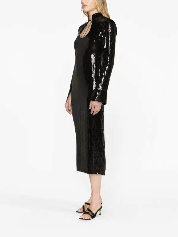 DE LA VALI Lazarus Sequined Midi Dress