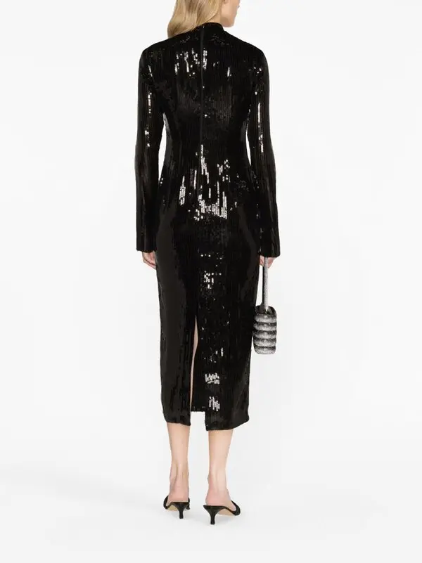 DE LA VALI Lazarus Sequined Midi Dress