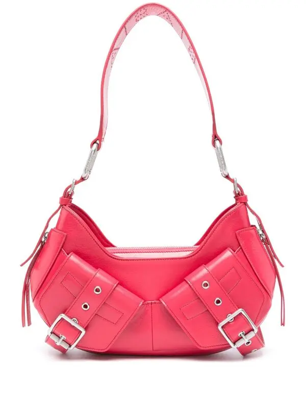 BIASIA Y2k Leather Shoulder Bag - Pink
