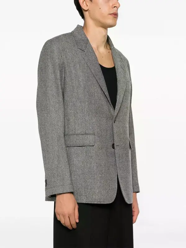 ÉTUDES STUDIO Plane Flannel Single-breasted Blazer