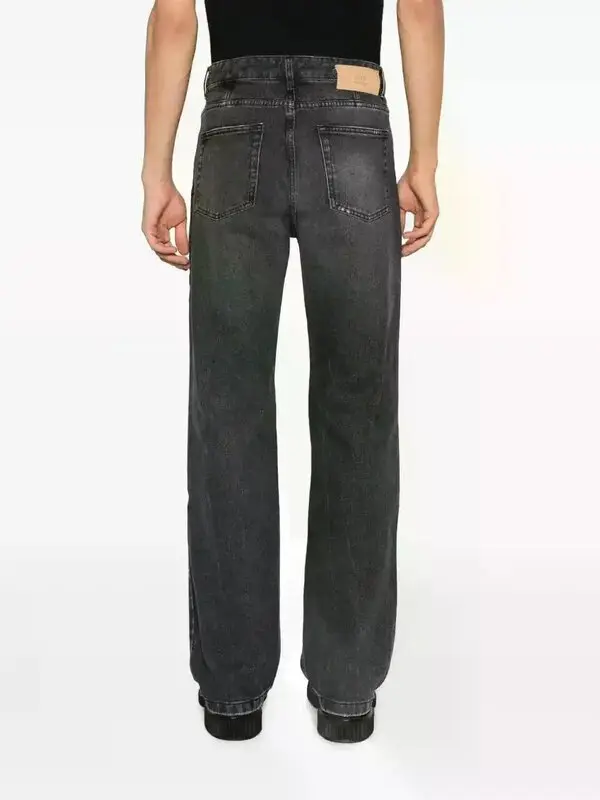 Ami Mid-rise Straight-leg Jeans - Black