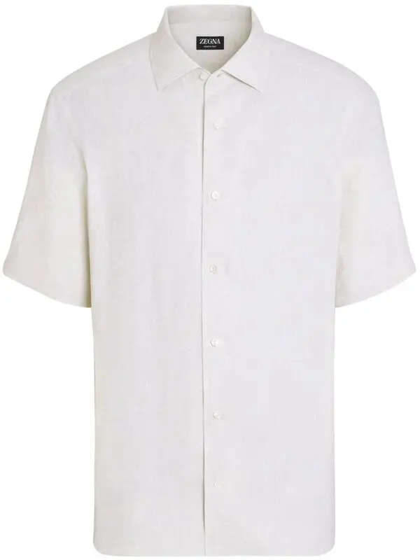 Zegna Short-sleeve Linen Shirt