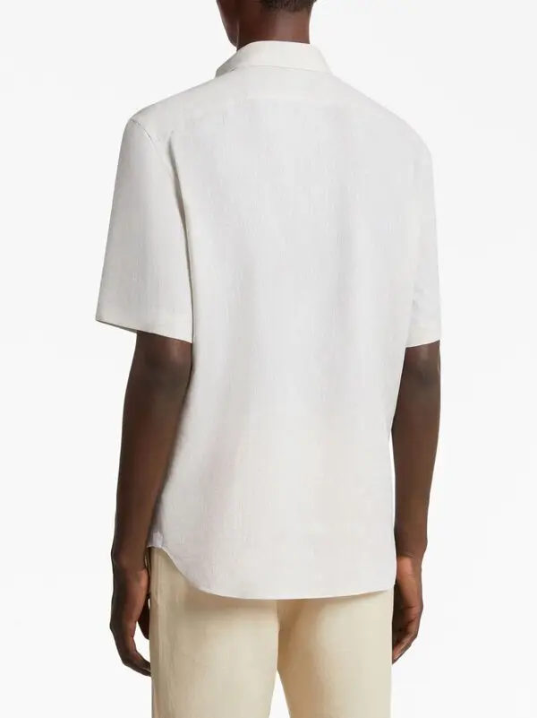 Zegna Short-sleeve Linen Shirt