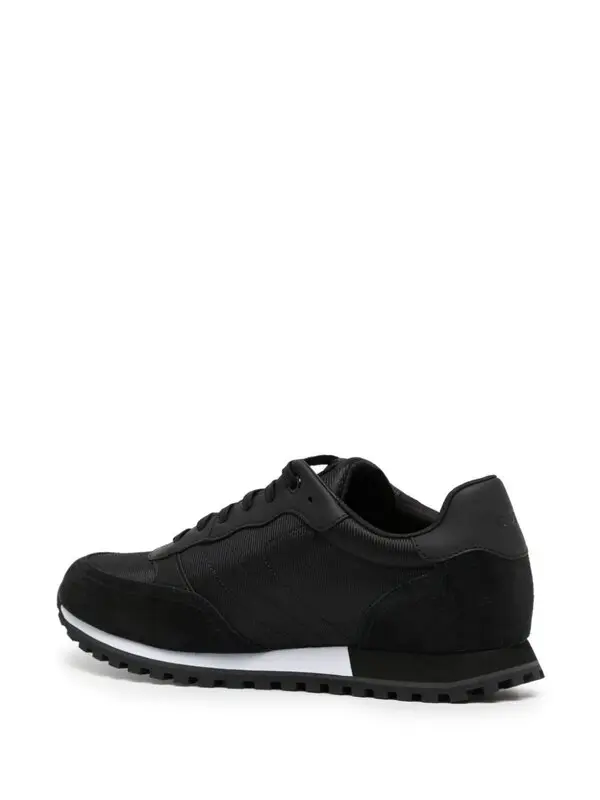 BOSS Logo-trim Sneakers With Faux-leather Details