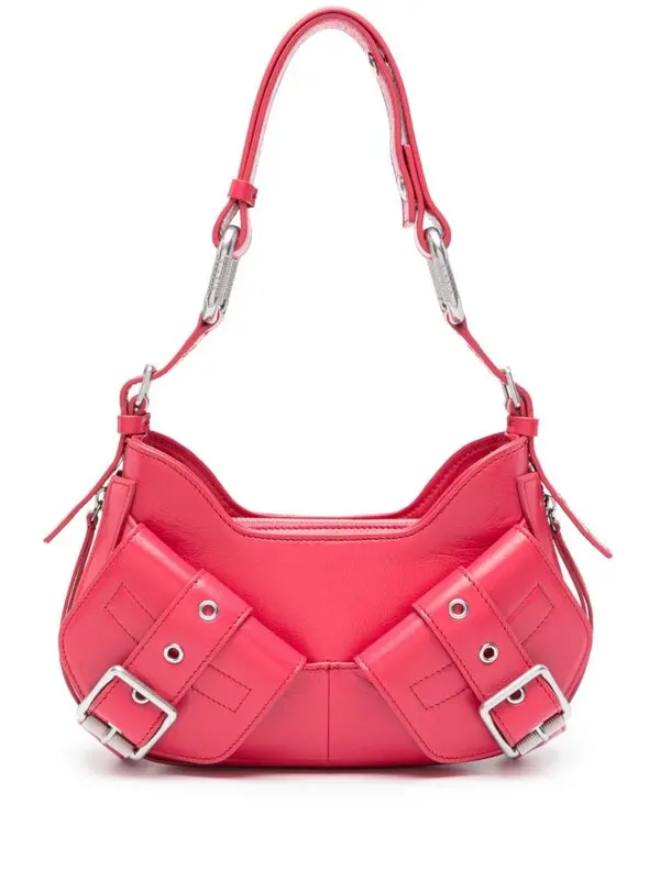 BIASIA Y2k Leather Shoulder Bag - Pink