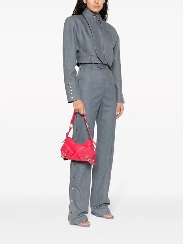 BIASIA Y2k Leather Shoulder Bag - Pink