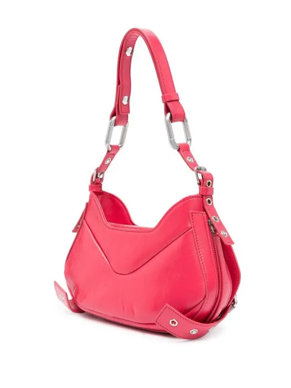 BIASIA Y2k Leather Shoulder Bag - Pink