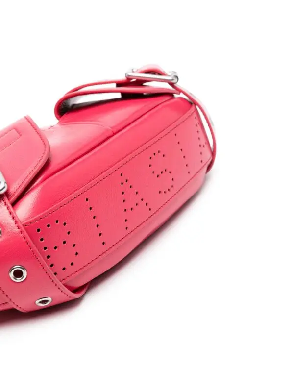 BIASIA Y2k Leather Shoulder Bag - Pink