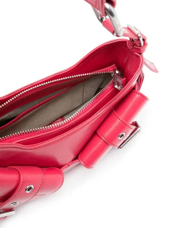 BIASIA Y2k Leather Shoulder Bag - Pink