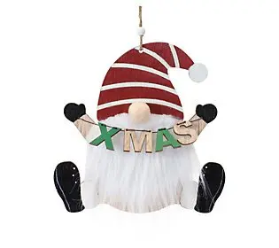 MELROSE Wood Gnome Ornament