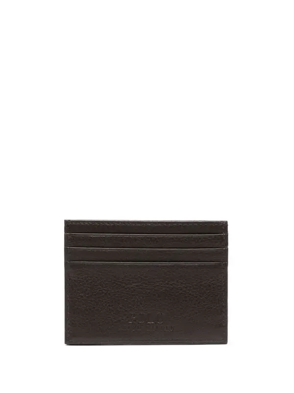 Polo Ralph Lauren Polo Pony-debossed Leather Card Holder - Brown