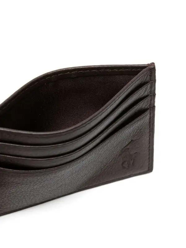 Polo Ralph Lauren Polo Pony-debossed Leather Card Holder - Brown