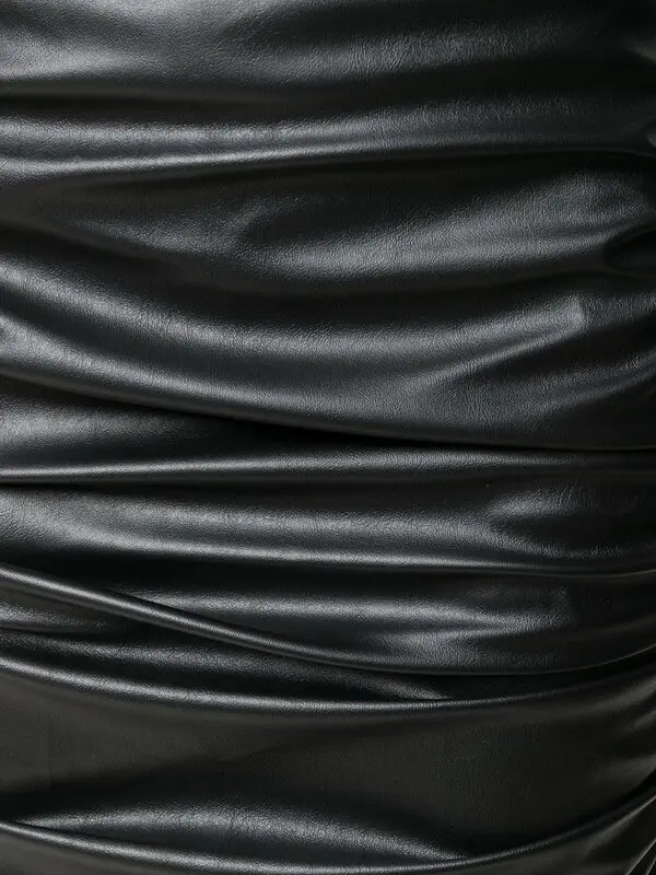TOM FORD Ruched Eco-leather Midi Skirt