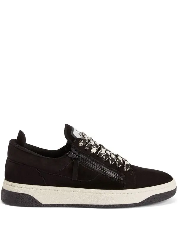 GIUSEPPE ZANOTTI Gz94 Double-zip Low-top Sneakers - Black