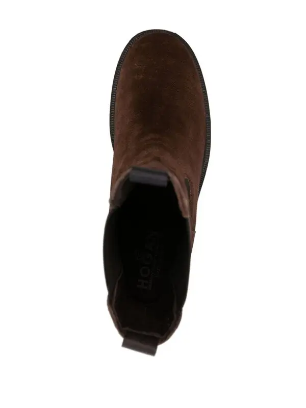 Hogan 70mm Leather Chelsea Boots