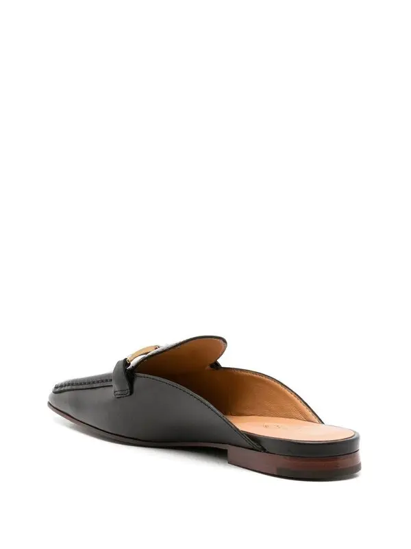 TOD'S Square-toe Flat Mules - Black