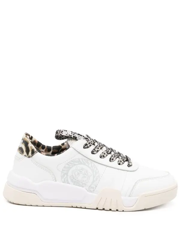 Just Cavalli Tiger Head-motif Low-top Sneakers