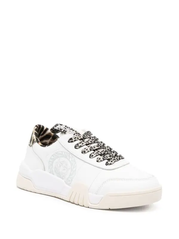 Just Cavalli Tiger Head-motif Low-top Sneakers