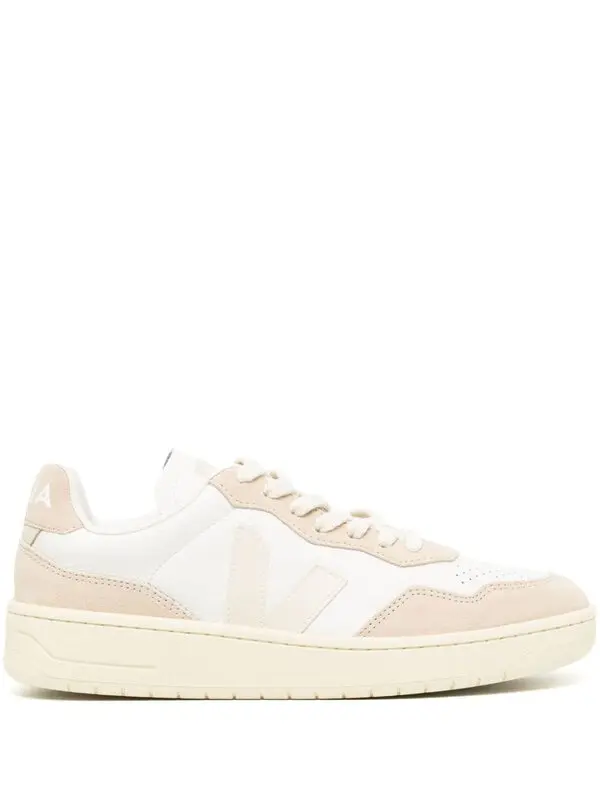 VEJA V-90 Panelled Sneakers - White