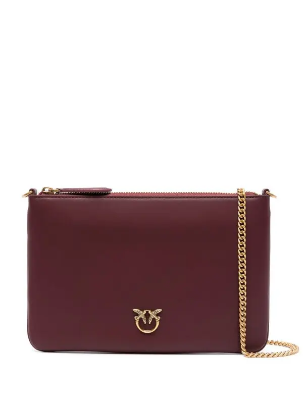 Pinko Flat Crossbody Bag - Red