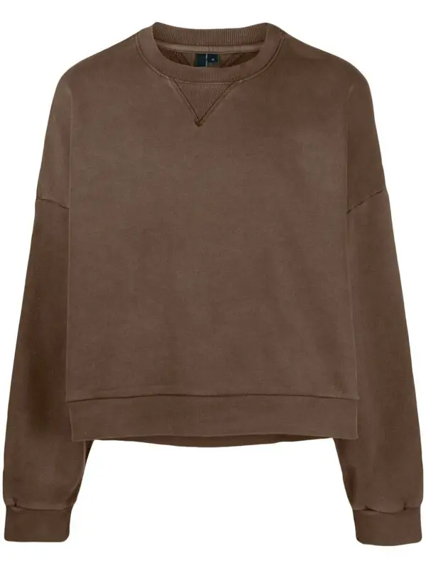ENTIRE STUDIOS Drop-shoulder Crew-neck Sweatshirt - Brown