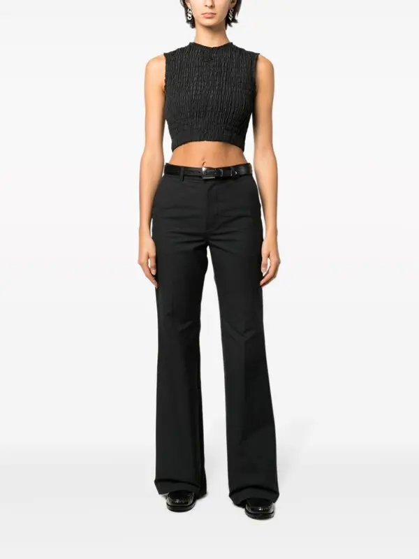 PATOU Smock-detail Crop Top