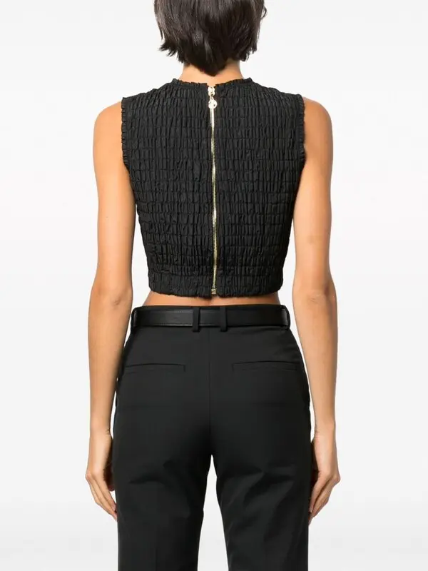 PATOU Smock-detail Crop Top