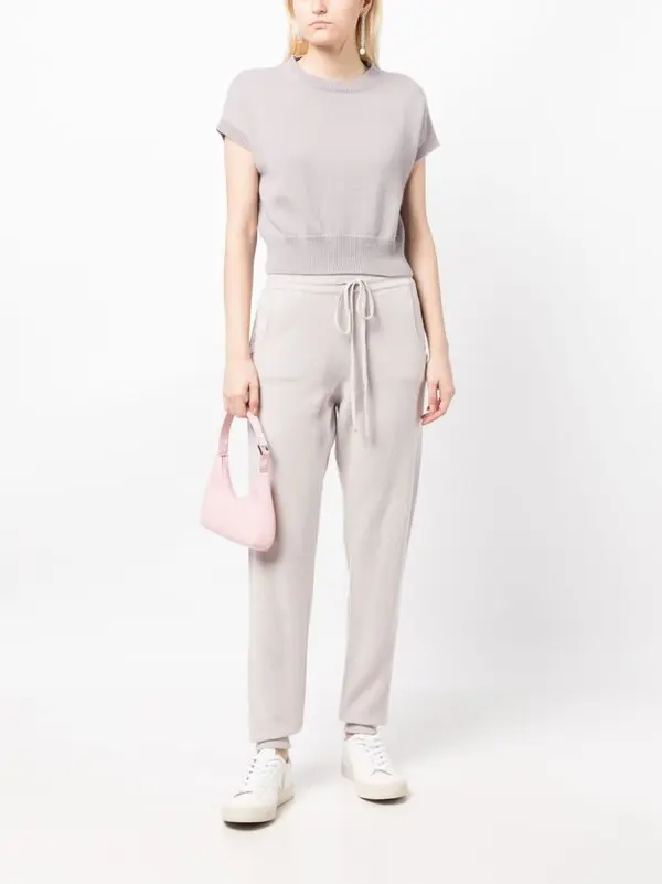 TEDDY CASHMERE Genova Sleeveless Cropped Jumper - Grey