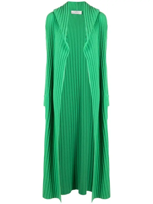 TEDDY CASHMERE Amalfi Rib-knit Cashmere Cardigan - Green