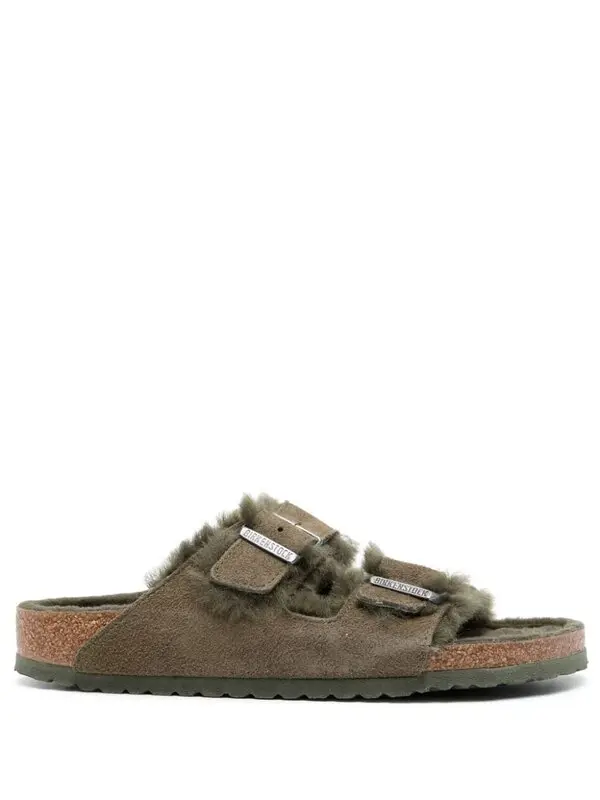 BIRKENSTOCK Arizona Suede Sandals - Green