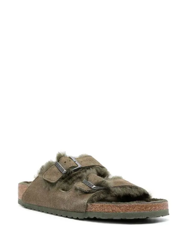 BIRKENSTOCK Arizona Suede Sandals - Green