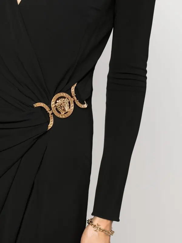 Versace Medusa '95 Midi Wrap Dress