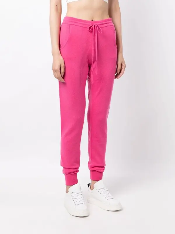 TEDDY CASHMERE Milano Cashmere Track Pants By - Pink