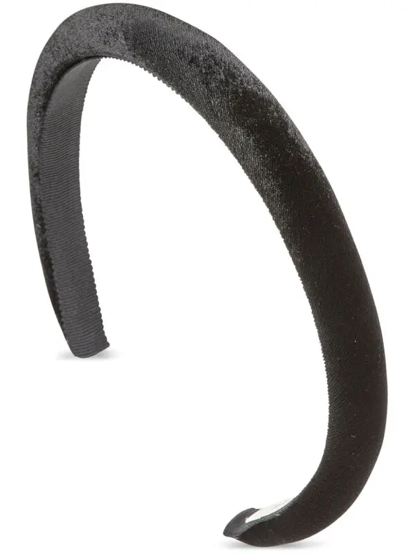 JENNIFER BEHR Tiana Velvet Headband - Black
