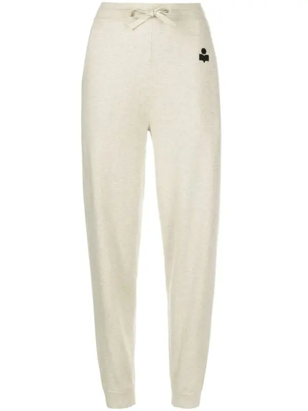 MARANT ETOILE Kira Knitted Trousers - Neutrals