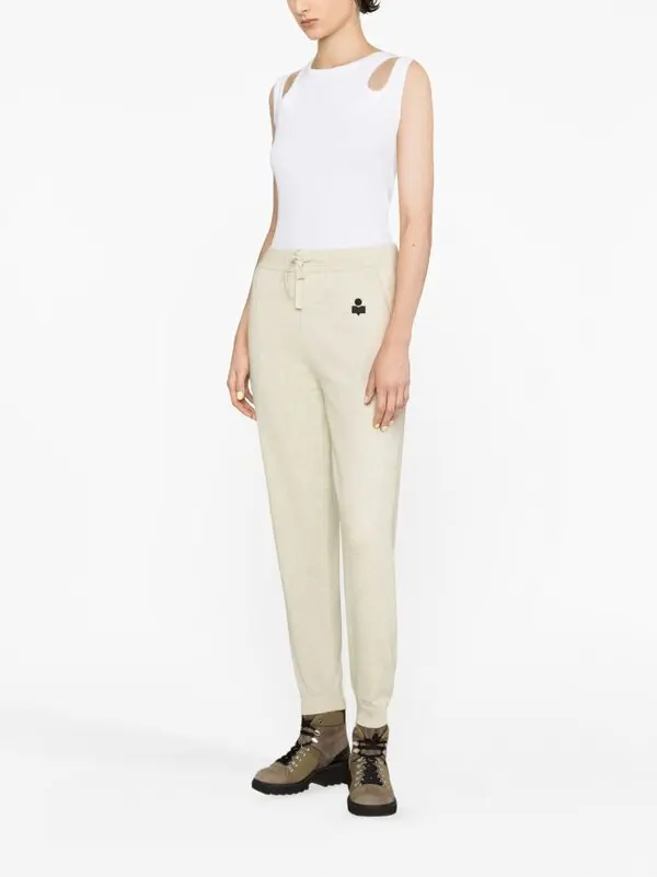 MARANT ETOILE Kira Knitted Trousers - Neutrals