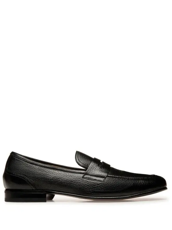 Bally Saix-u Grained-leather Loafers