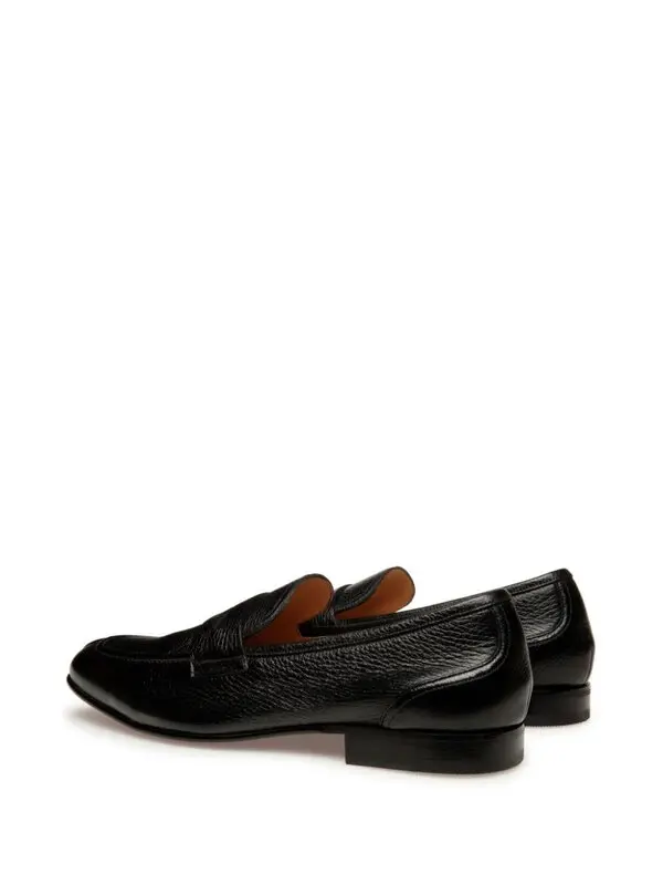 Bally Saix-u Grained-leather Loafers