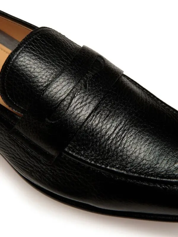 Bally Saix-u Grained-leather Loafers