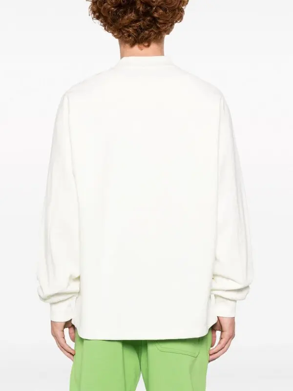 Y3 Logo-patch Organic Cotton Sweatshirt