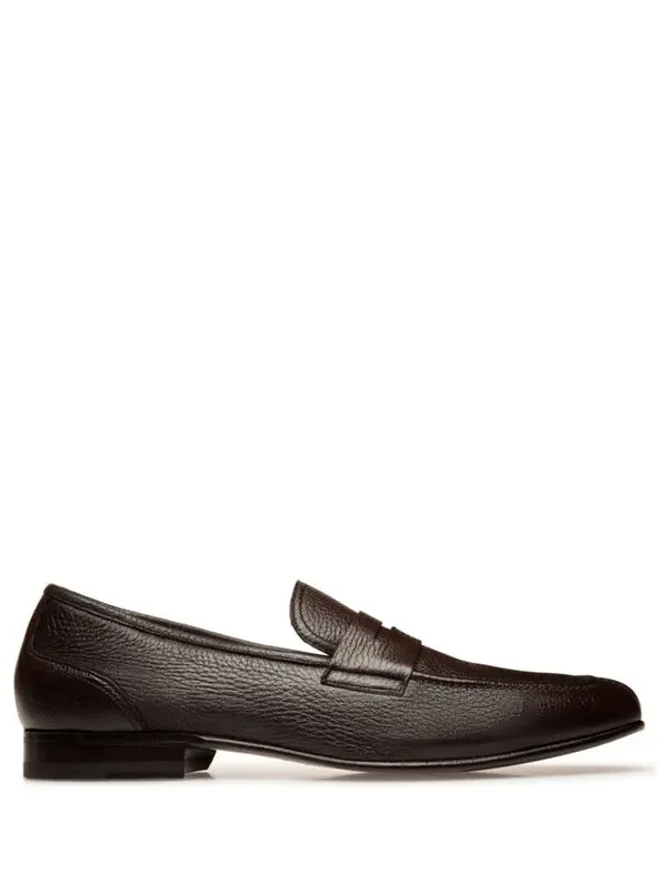 Bally Saix-u Grained-leather Loafers