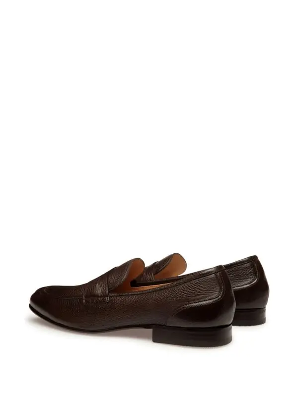 Bally Saix-u Grained-leather Loafers