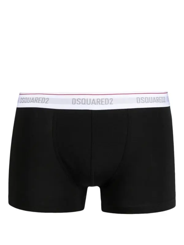 Dsquared2 Logo-waistband Cotton Boxers - Black
