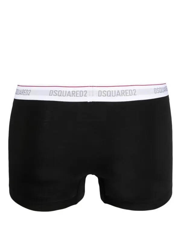 Dsquared2 Logo-waistband Cotton Boxers - Black