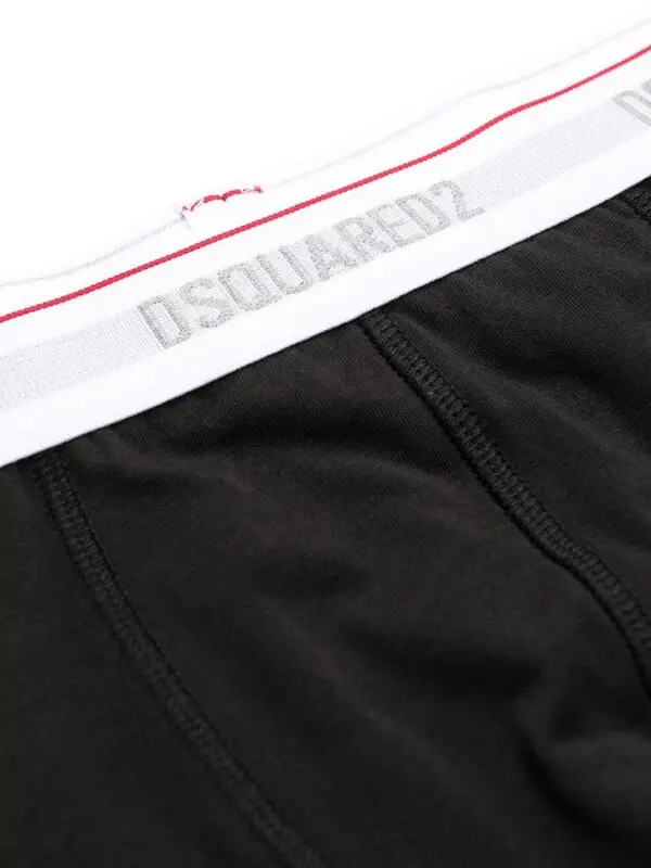 Dsquared2 Logo-waistband Cotton Boxers - Black