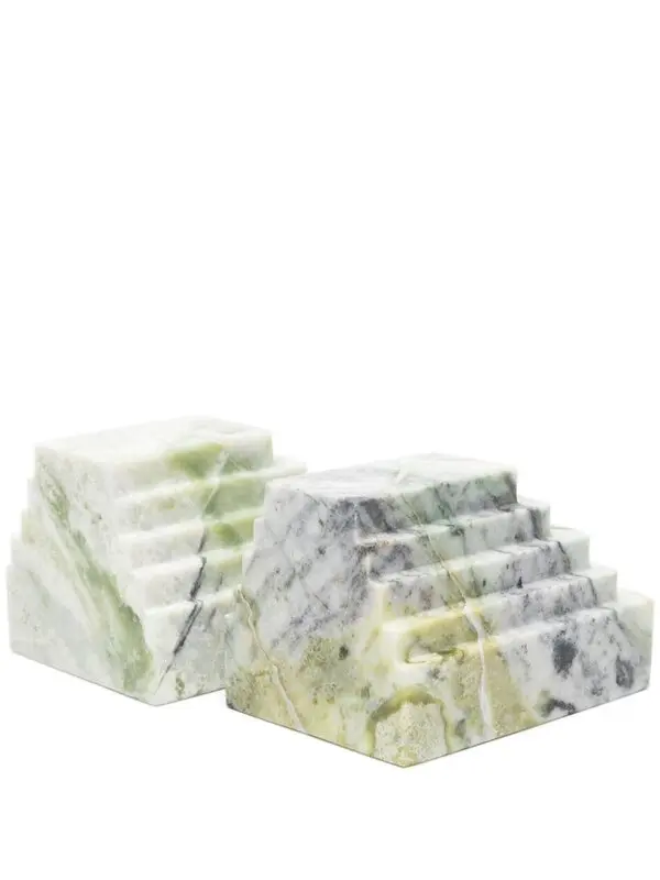 SOHO HOME Lola Marble Bookends - Green