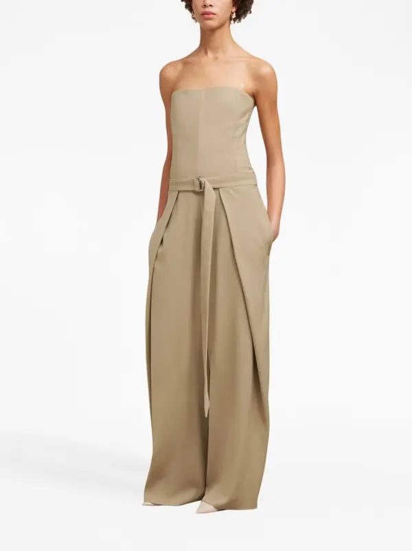 Ami Strapless Jumpsuit - Neutrals