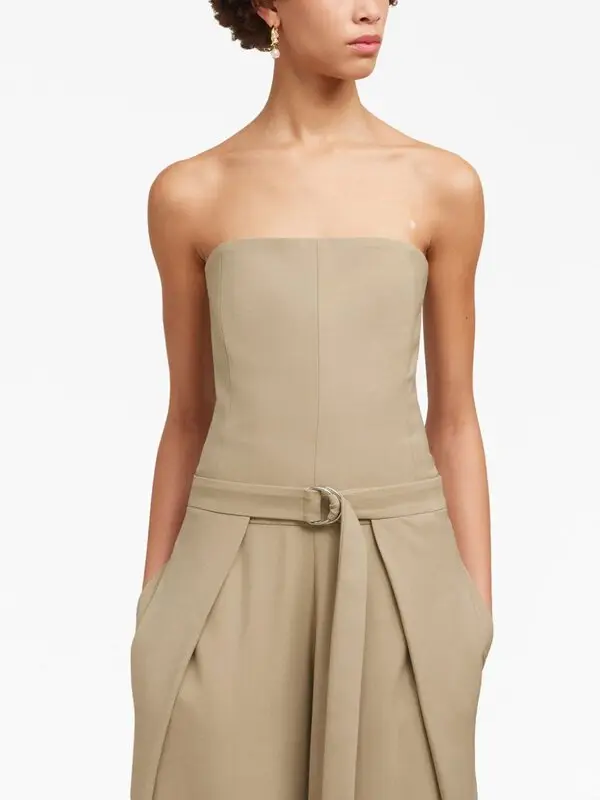 Ami Strapless Jumpsuit - Neutrals