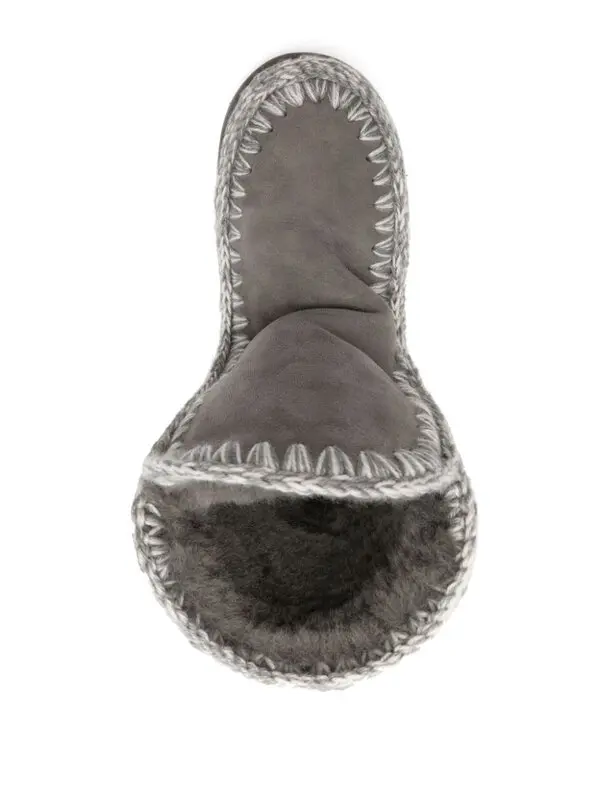 Mou Bold Suede Boots - Grey